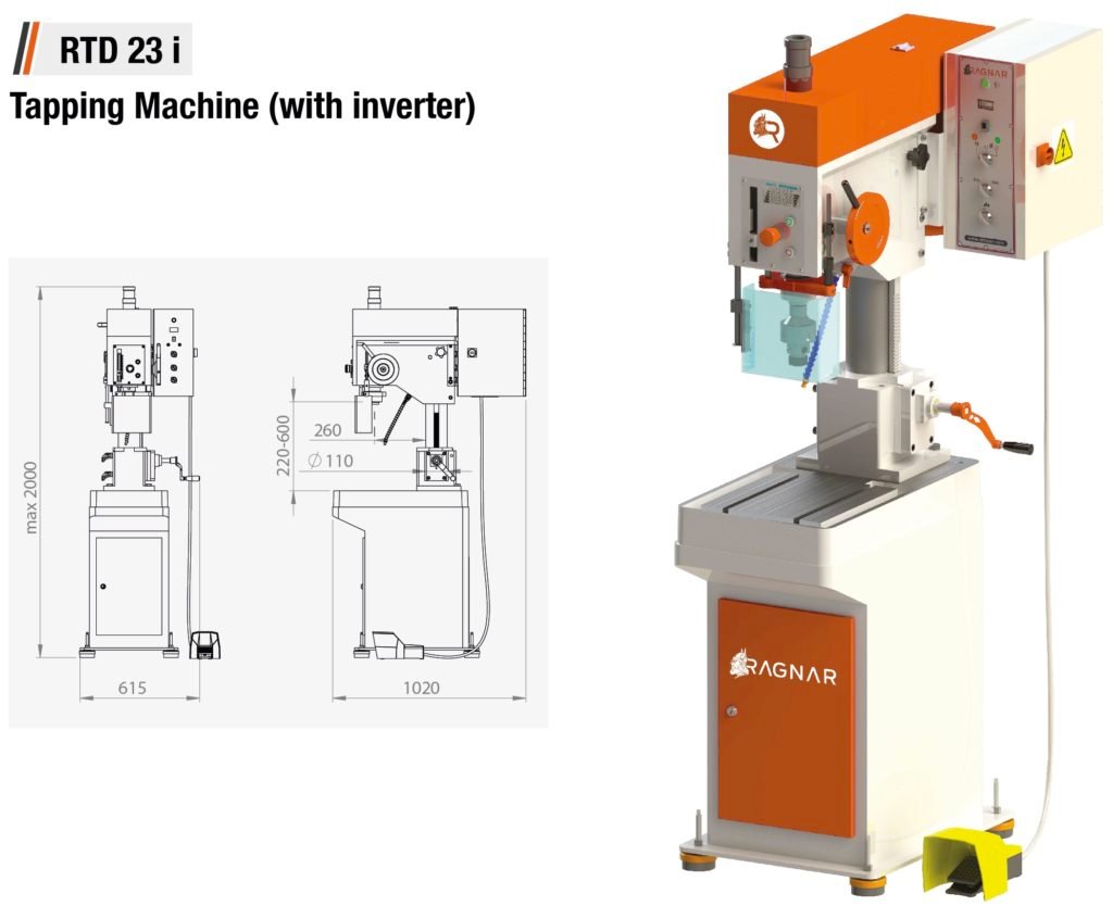 RTD 23 i - Tapping Machine (with inverter) - RAGNAR MACHINERY